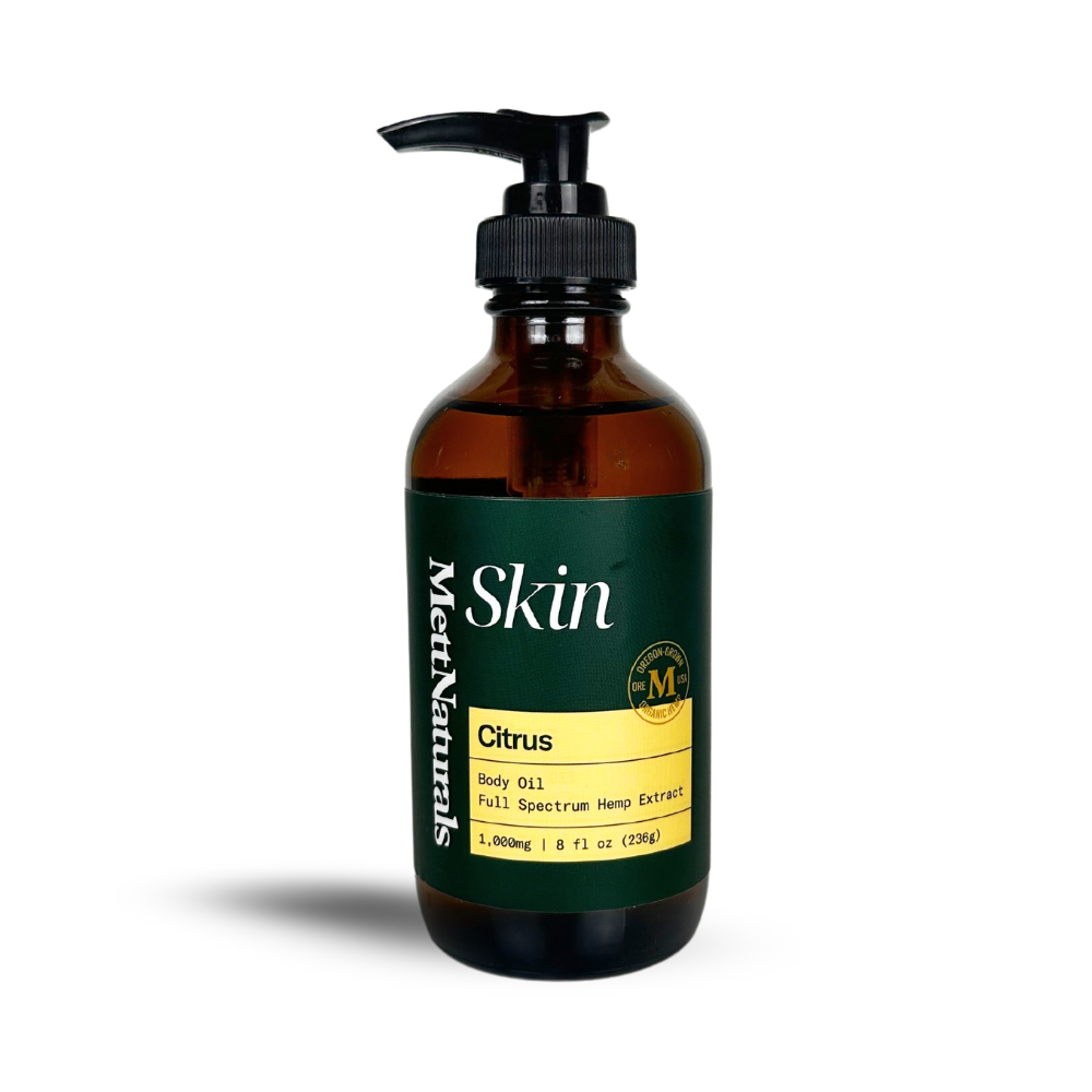Skin, Full Spectrum Body Oil, 8 oz - Citrus – Mett Naturals